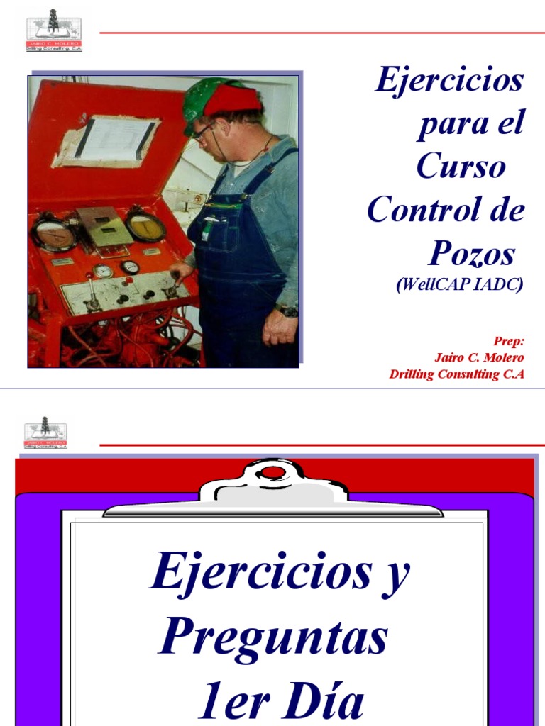 Manual (Ejercicios) Wellcap (Superv) | PDF | Bomba | Presión