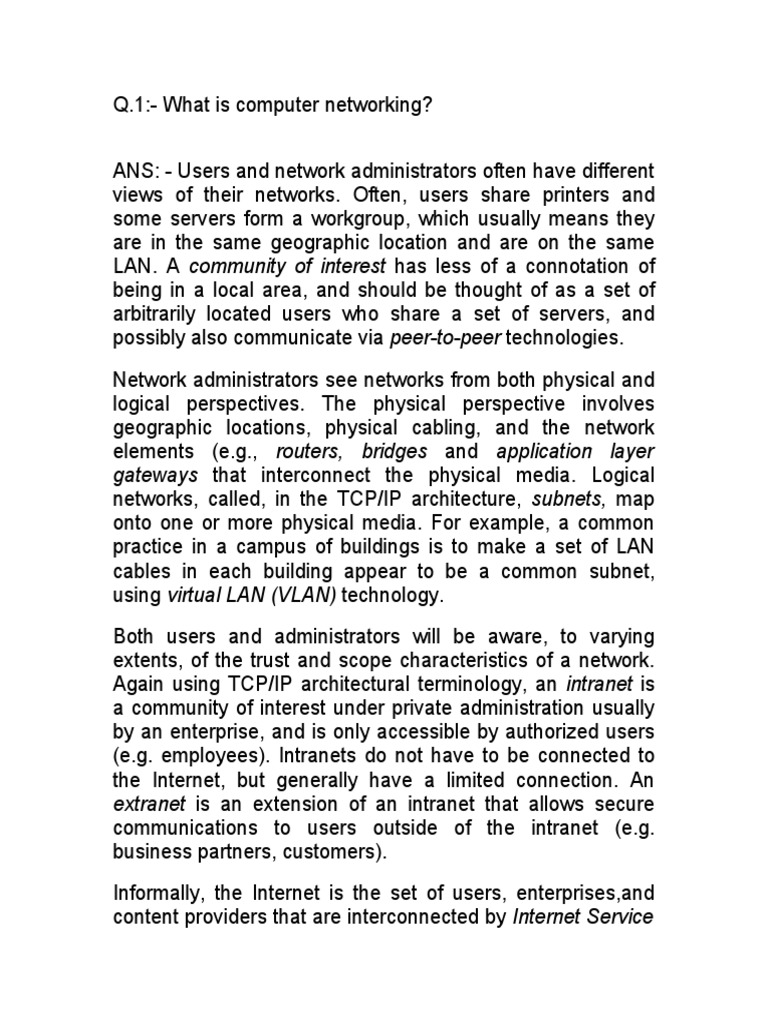 what-is-computer-networking-pdf-client-server-model-computer-network