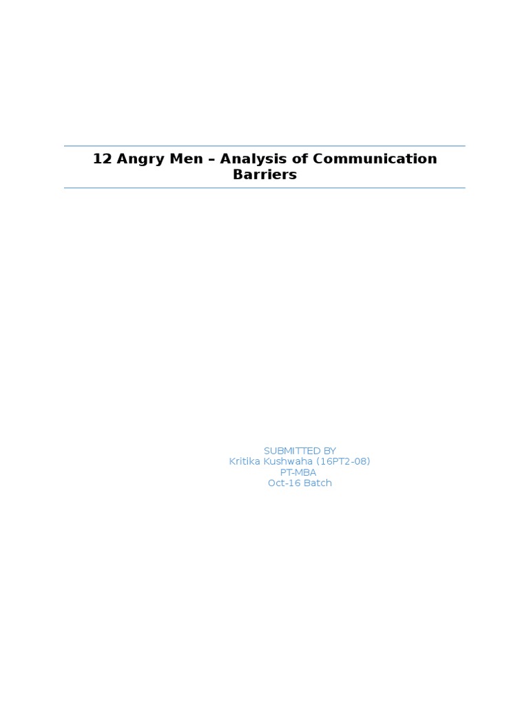 12 Angry Men | PDF | Psychological Concepts | Psychology