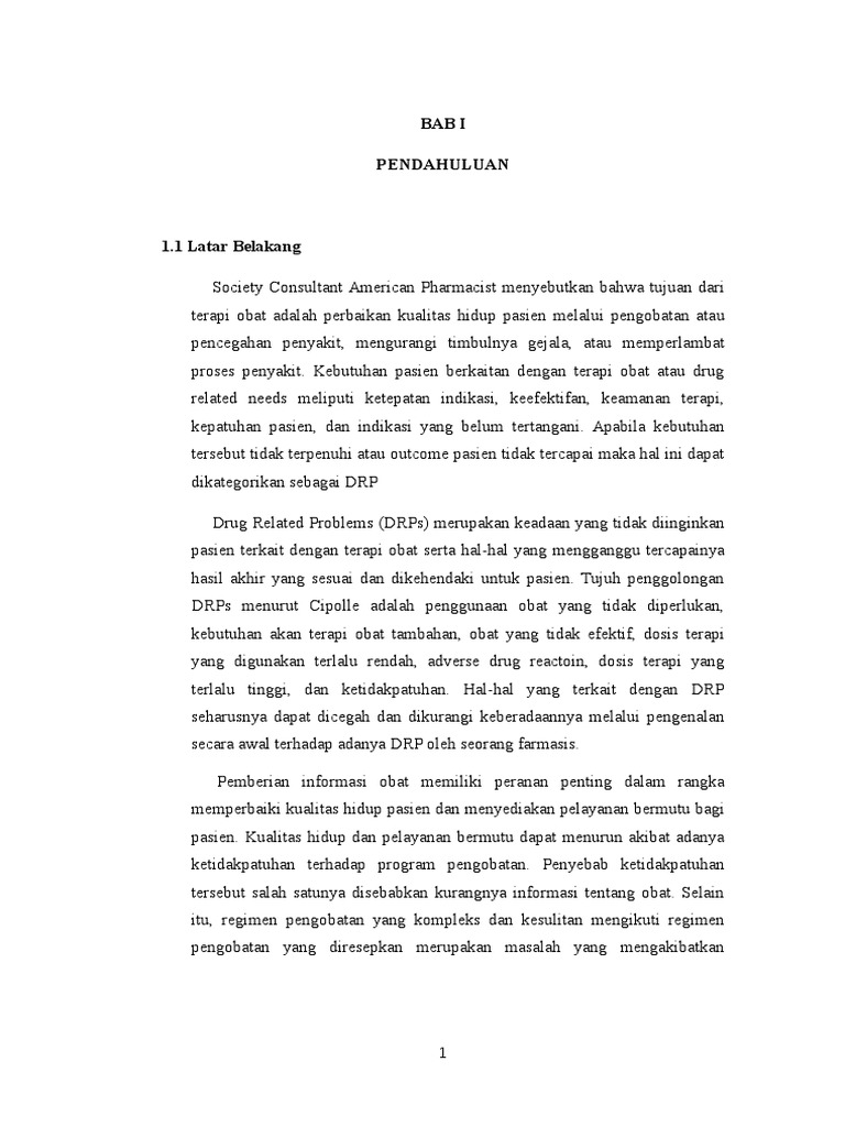 Makalah Drug Related Problem | PDF | Kesehatan Holistik