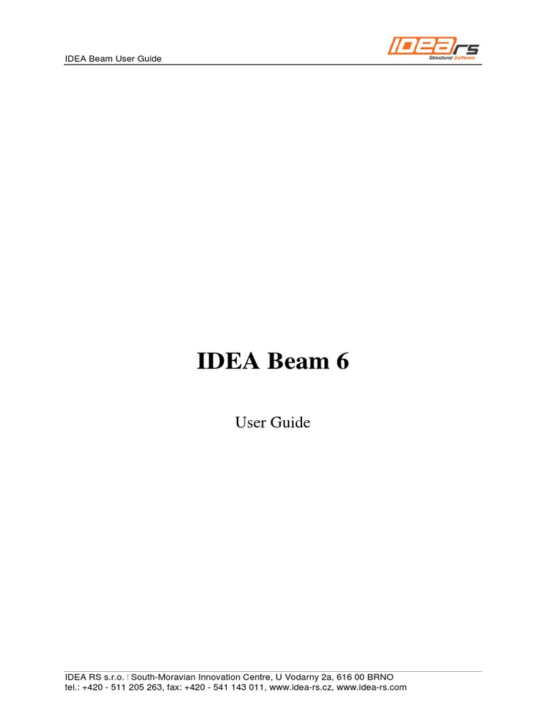 IDEA Beam 6 User Guide Overview | PDF | Prestressed Concrete | Beam ...