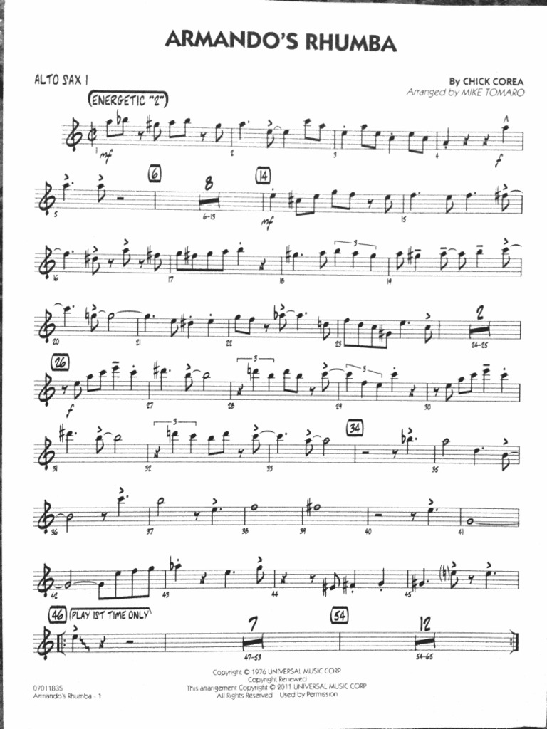 Armandos Rhumba - Sax | PDF