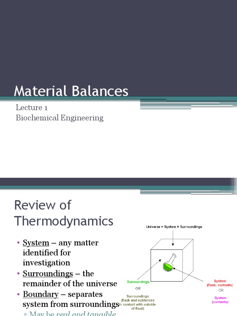 Material Balances | PDF | Filtration | Nature