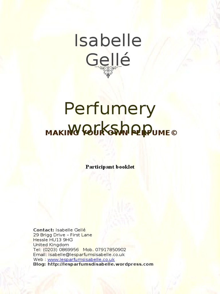 Making Perfumes | Download Free PDF | Perfume | Essential Oil
