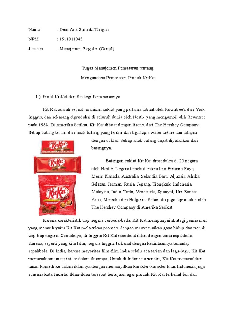 Kitkat Analysis Pdf