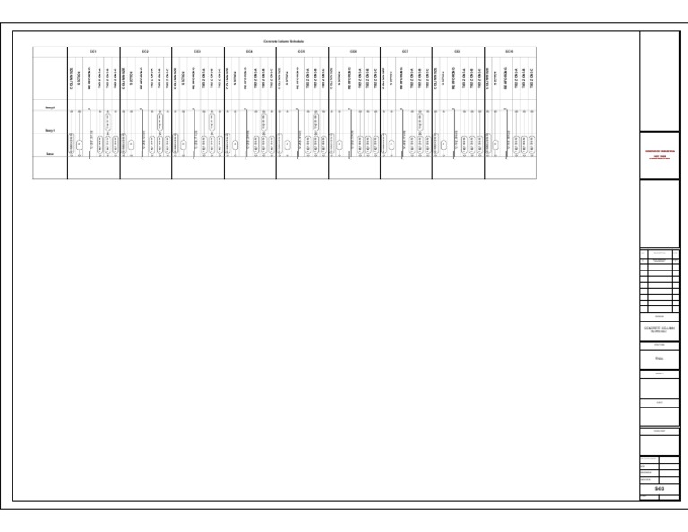 Concrete Column Schedule: NO Description Date | Download Free PDF ...