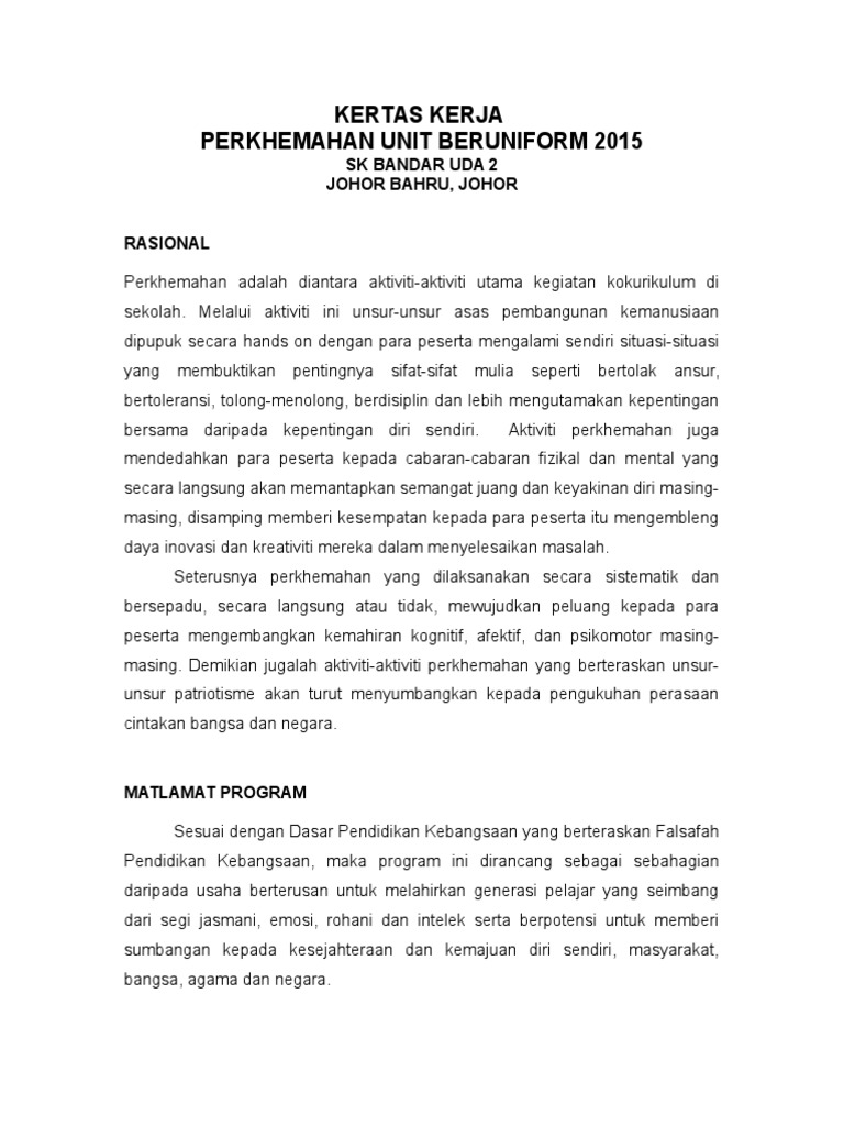 Kertas Kerja Kem Kaizen | PDF