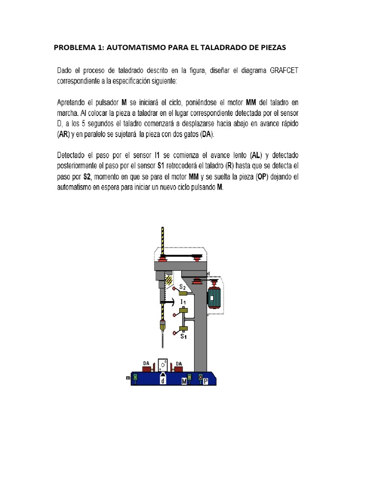 Ejercicios Con Grafcet 1 | PDF