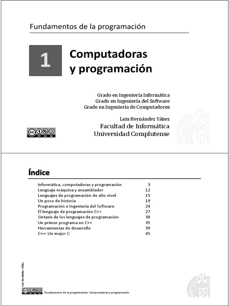 Fundamentos de la programación.pdf | Programación de computadoras | Lenguaje de programación