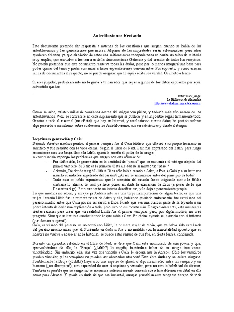 Antediluvianos | PDF | Religión y creencia | Science