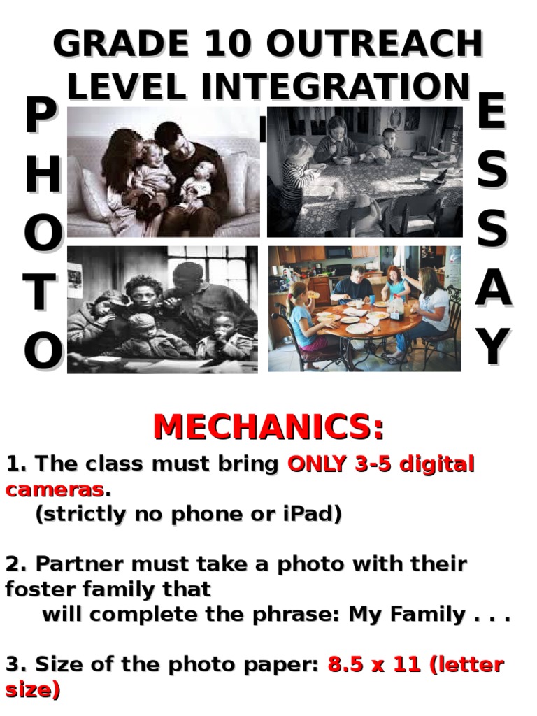 Grade 10 Family Photo Essay | PDF | Wellness