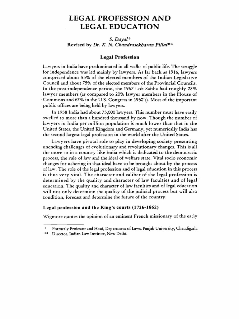 Legal Profession and Legal Education | PDF | Advocate | Barrister