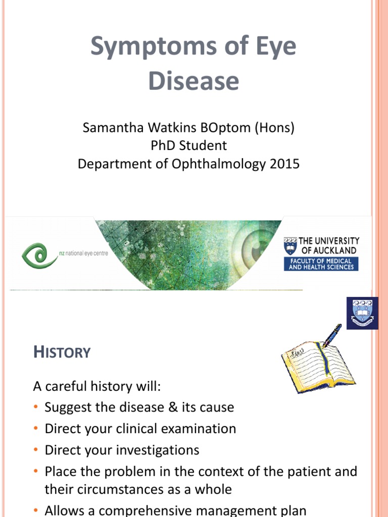 Ophthalmology IV Symptoms of Eye Disease | PDF | Human Eye | Glaucoma