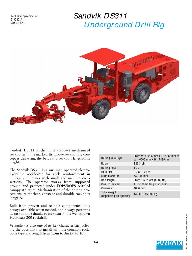 DS311 8 - 3040-A | PDF | Drill | Drilling Rig