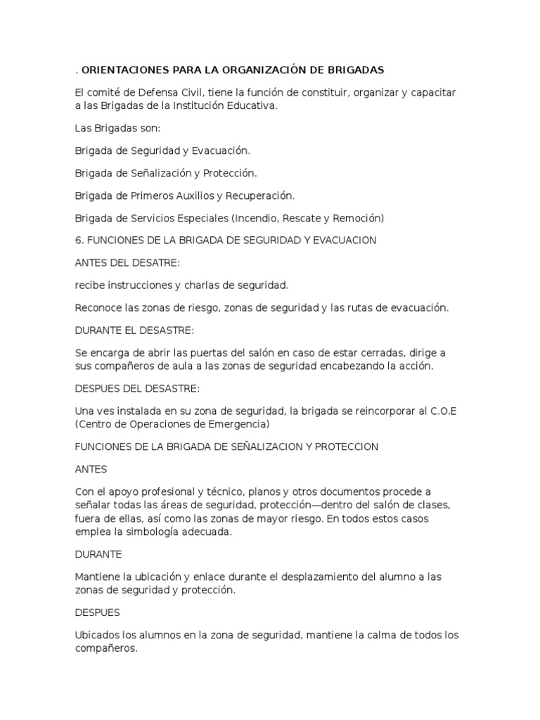 Brigadas DC | PDF | Primeros auxilios | Violencia