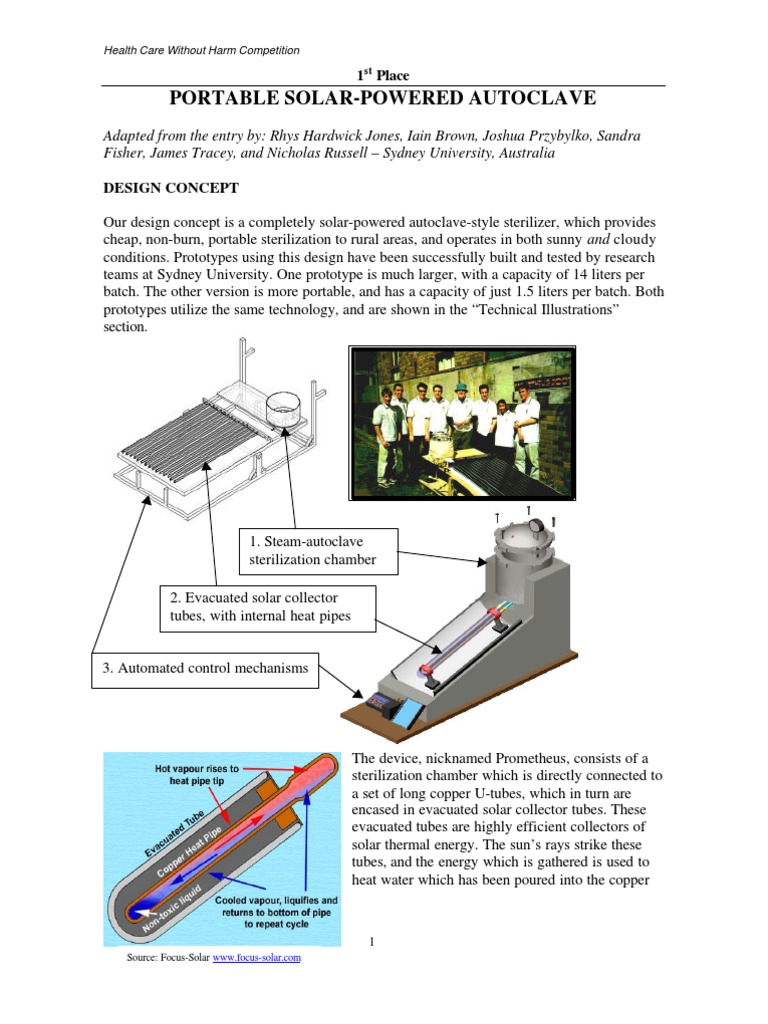 Solar Autoclave Using Evacuated Tube Collectors | PDF | Vacuum Tube ...