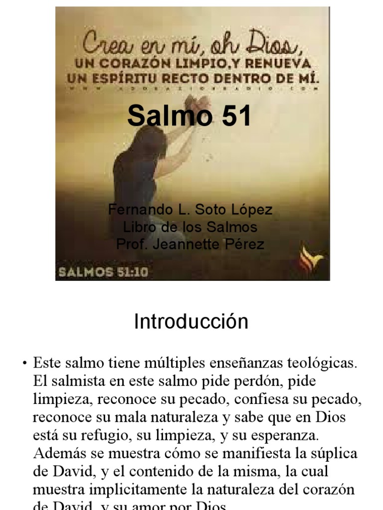 Salmo 51 | PDF | Salmos | Pecado