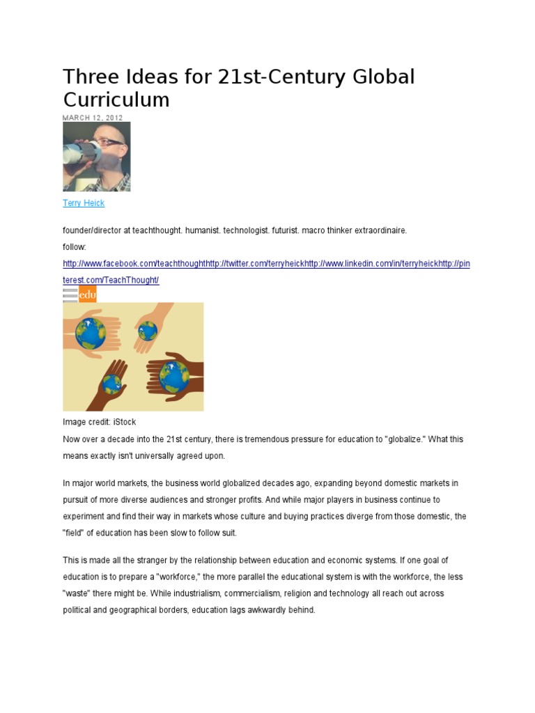 Terry Heick | PDF | Project Based Learning | Collaboration