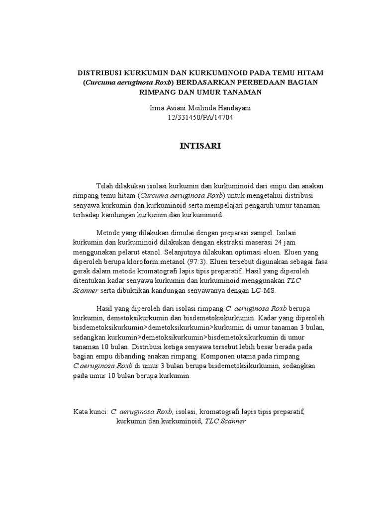 Contoh Abstract Penelitian | PDF | Wellness | Science & Mathematics