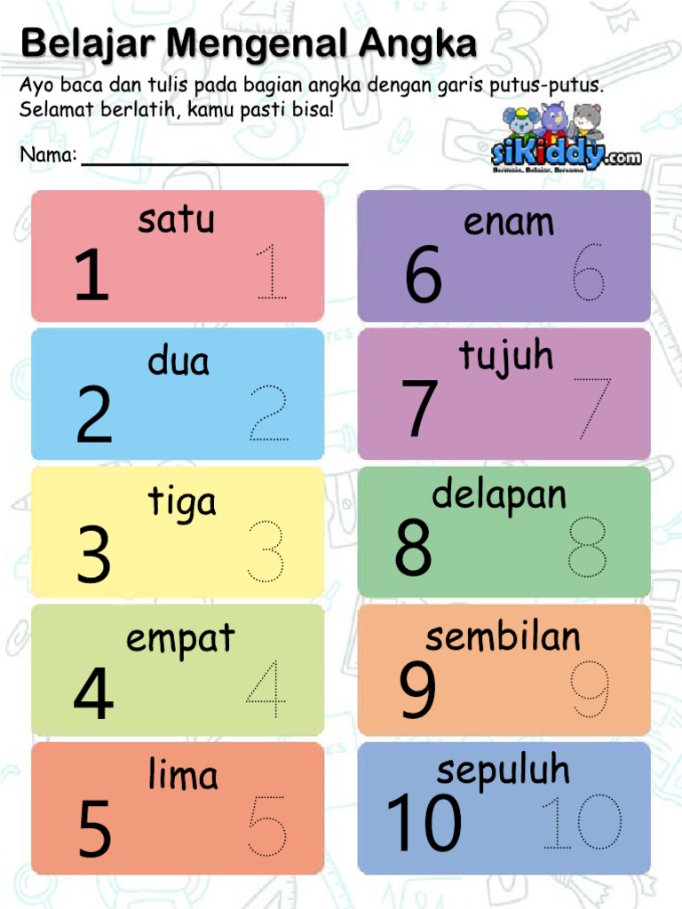 Belajar Mengenal Angka | PDF