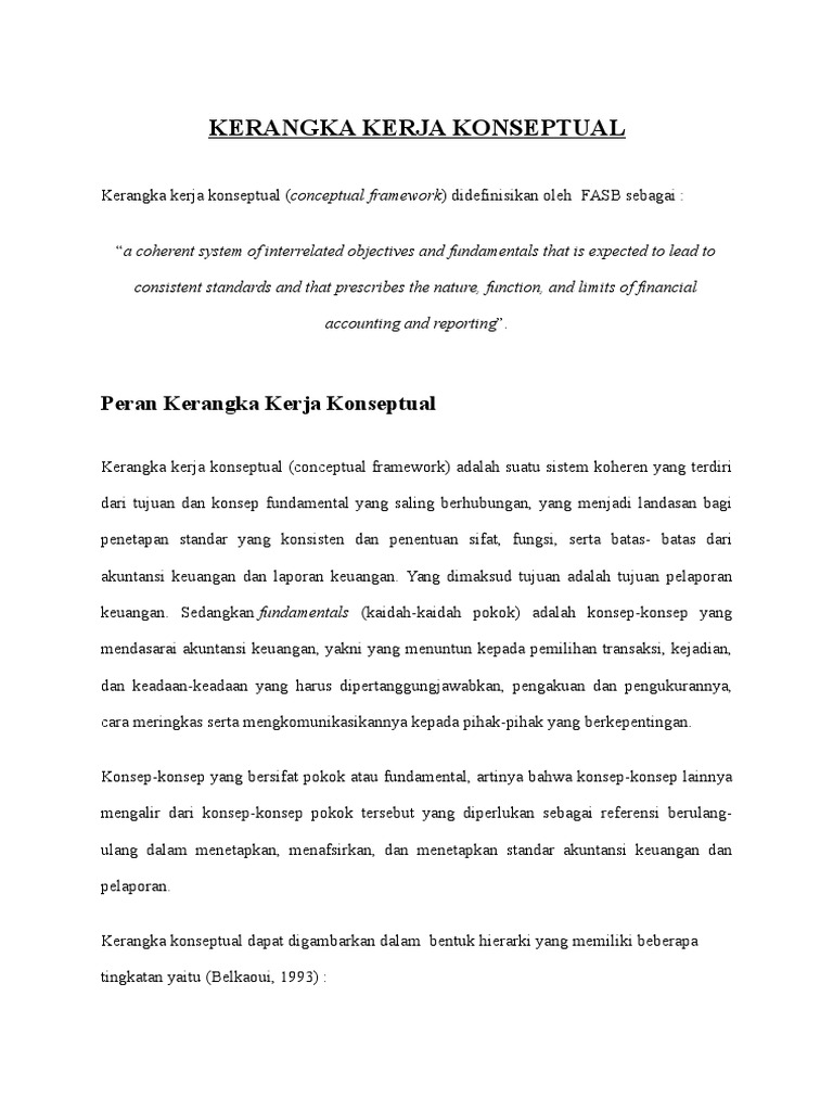 Resume Godfrey ch.4 Conceptual Framework | PDF