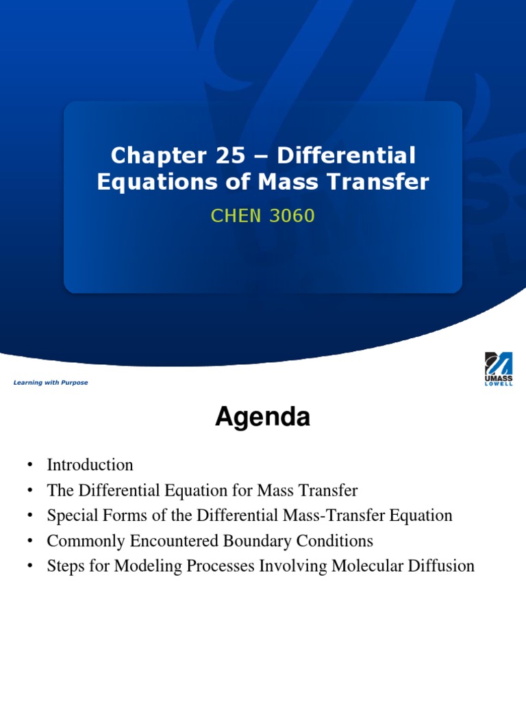 Chapter 25 - Differential Equations of Mass Transfer | PDF | Mass ...