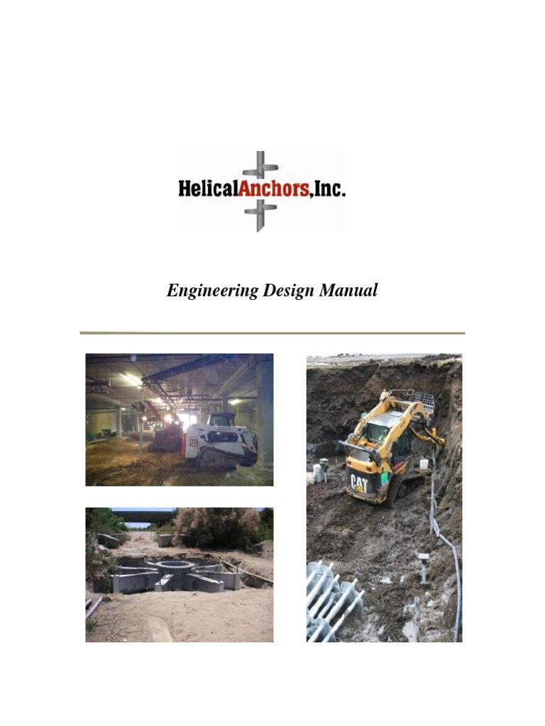 Helical Anchor Inc Engineering Manual Rev 02 PDF | PDF | Deep ...