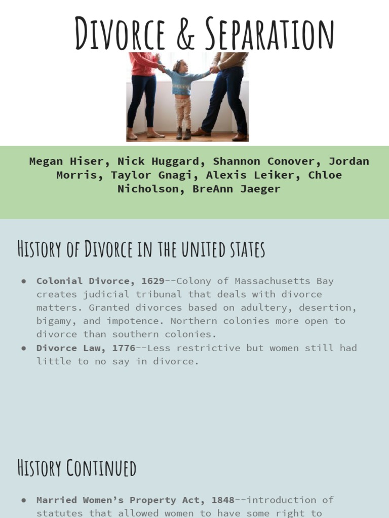 Divorce and Separation Eced Presentation | PDF | Divorce | Attachment ...