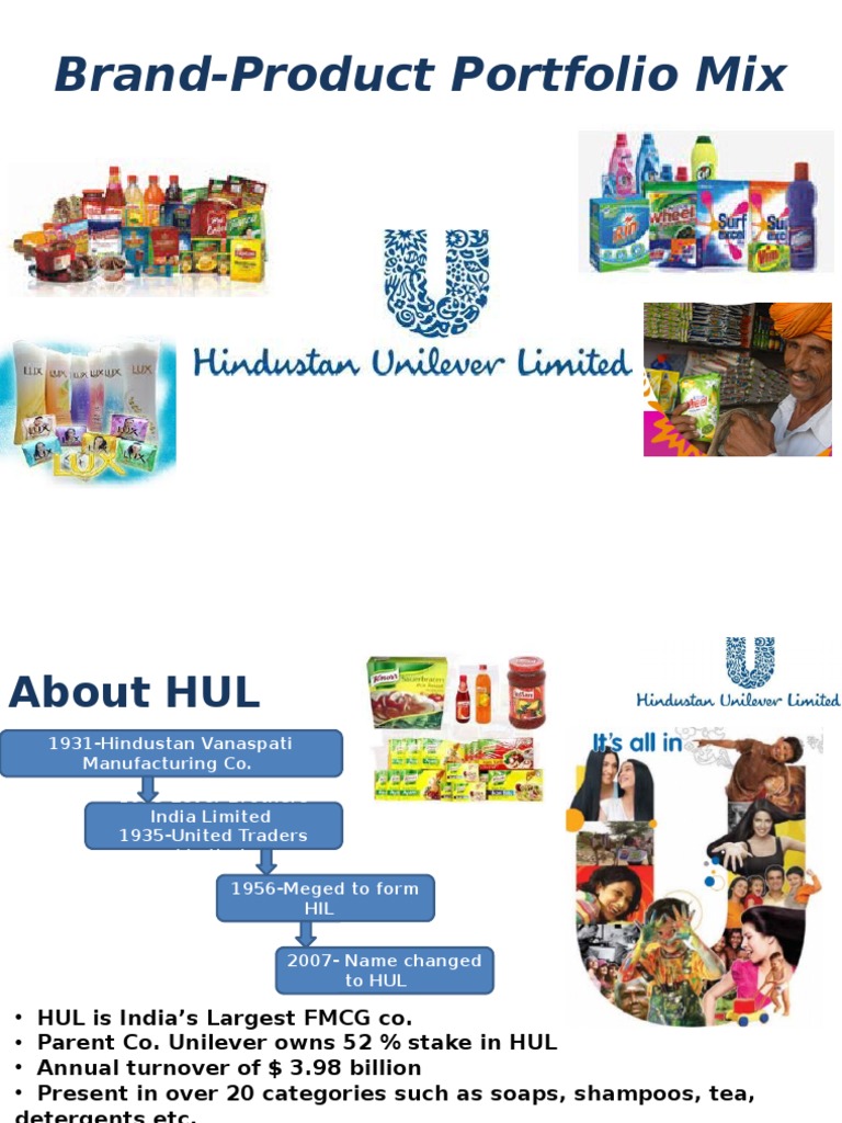 HUL Brand Product Portfolio Mix - 121571906 | PDF | Toiletry | Personal ...