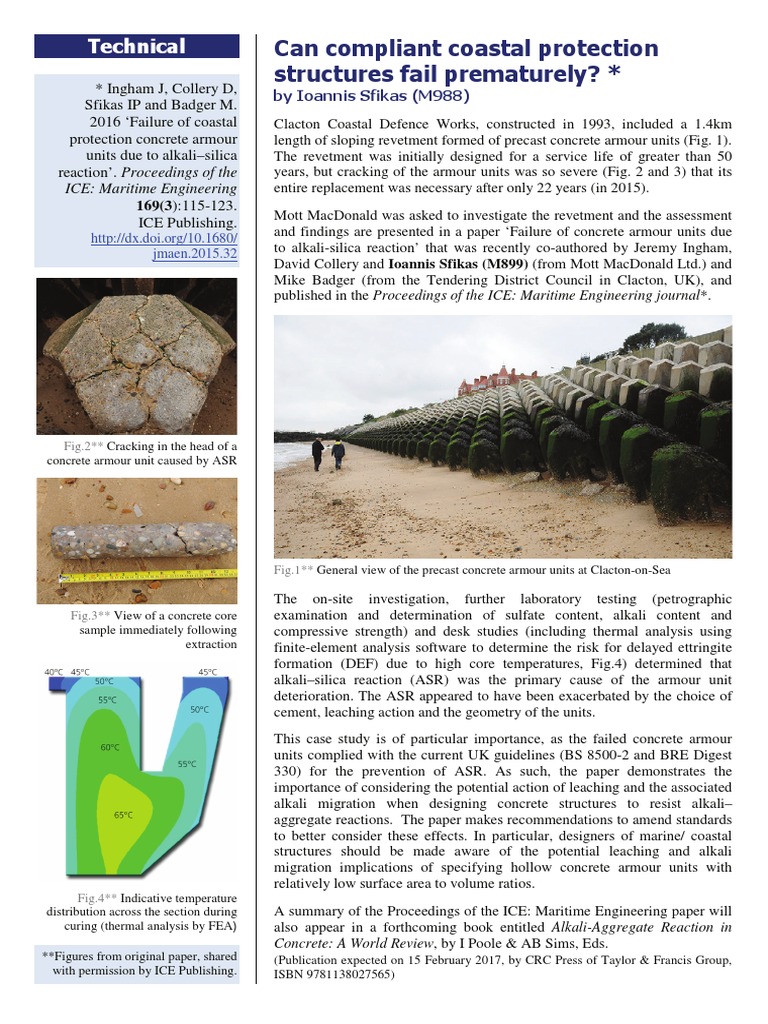 Failure of Coastal Protection Concrete Armour Units in Clacton-on-Sea ...