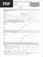 IOB NRE NRO FCNR Account Opening Form | PDF | Banks | Payments