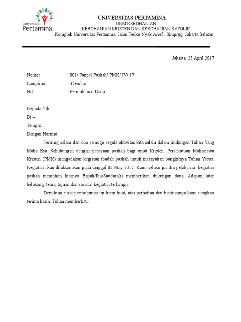 Contoh Proposal Kegiatan | PDF