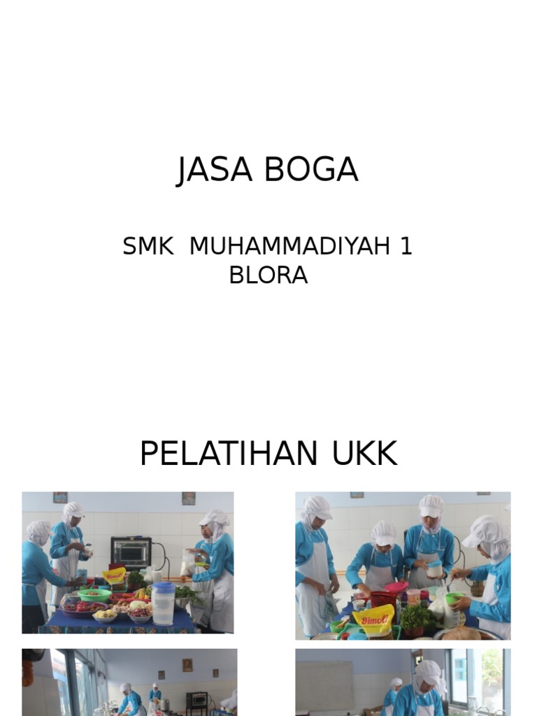 Jasa Boga: SMK Muhammadiyah 1 Blora | PDF