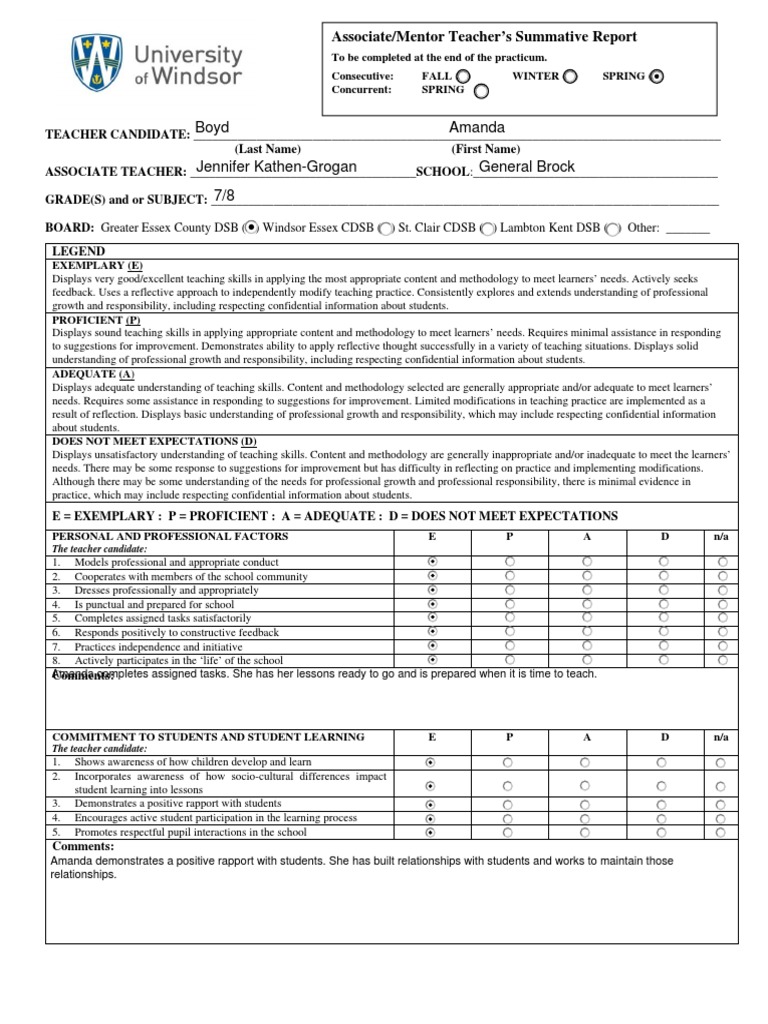 Summative Report 4 | PDF | Teachers | Teaching