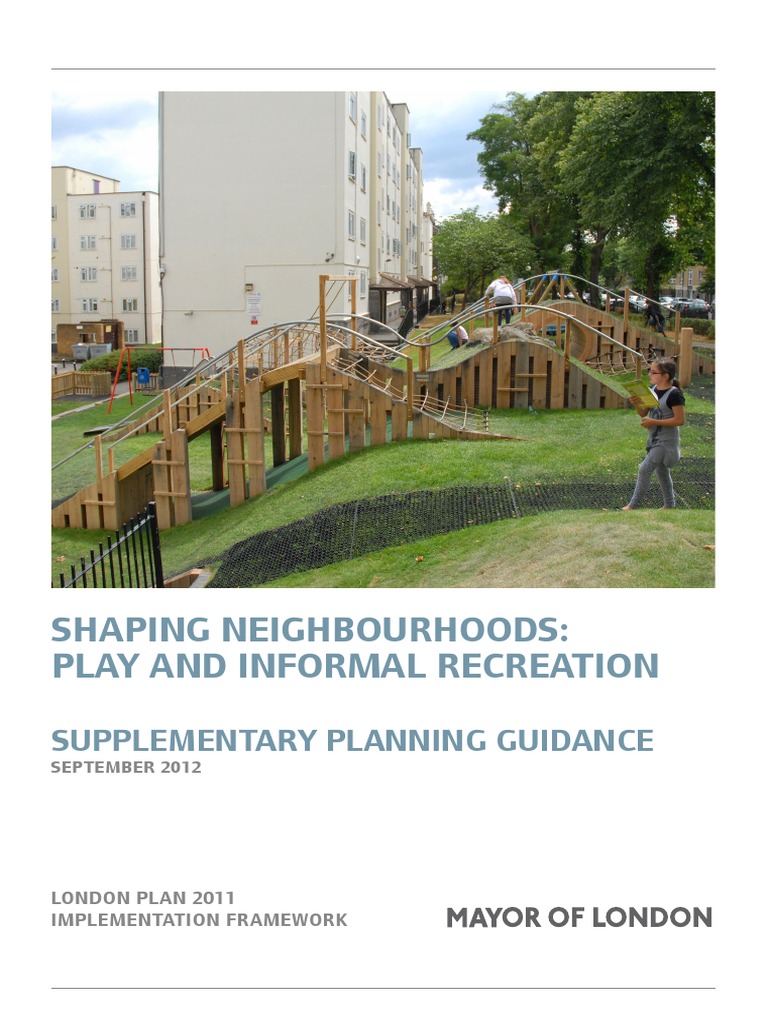 Shaping Neighbourhoods Play and Informal Recreation SPG High Res | PDF ...