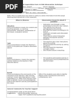 STAR Observation Notes | PDF | Educational Assessment | Learning