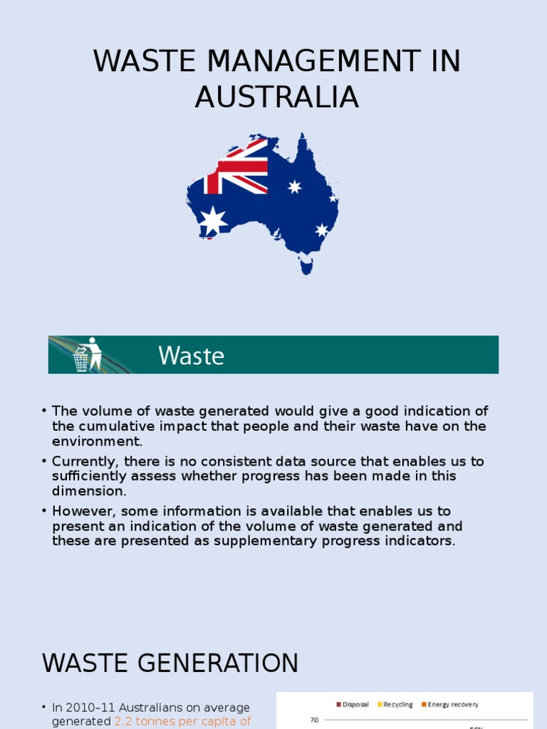 Waste Management in Australia | PDF