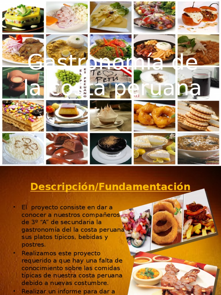 Gastronomía de La Costa Peruana | PDF | Mariscos | Cocina española