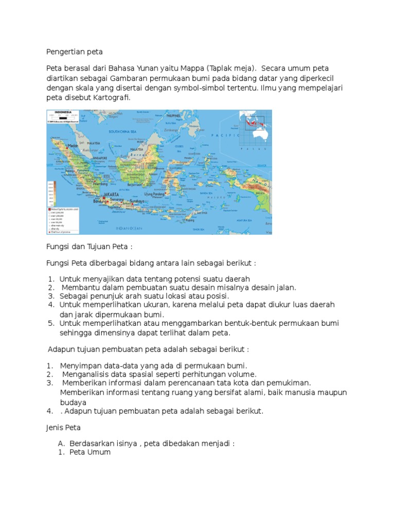 Pengertian dan Jenis Peta | PDF