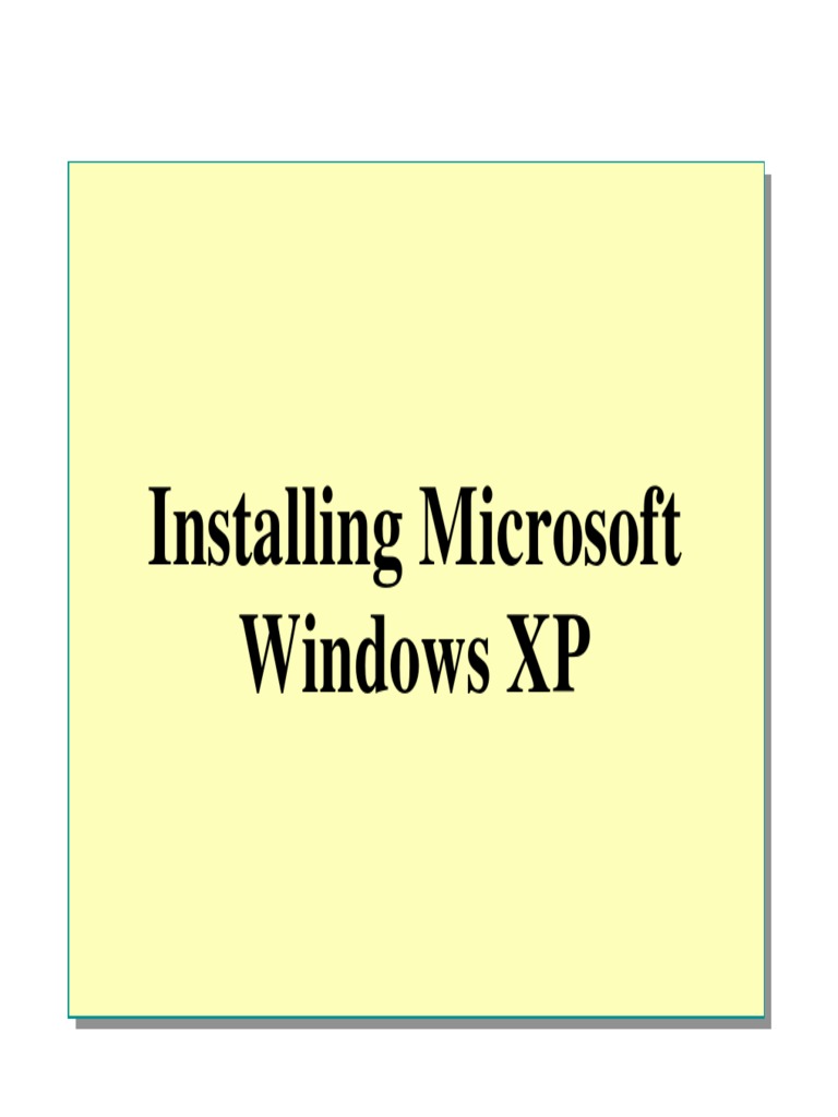 Winxp Installation | Download Free PDF | Microsoft Windows | File System