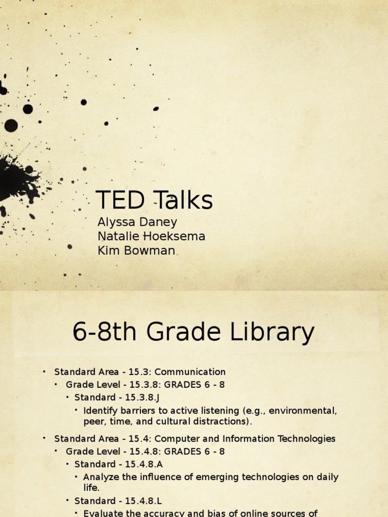 Ted Talks | PDF | Information | Communication