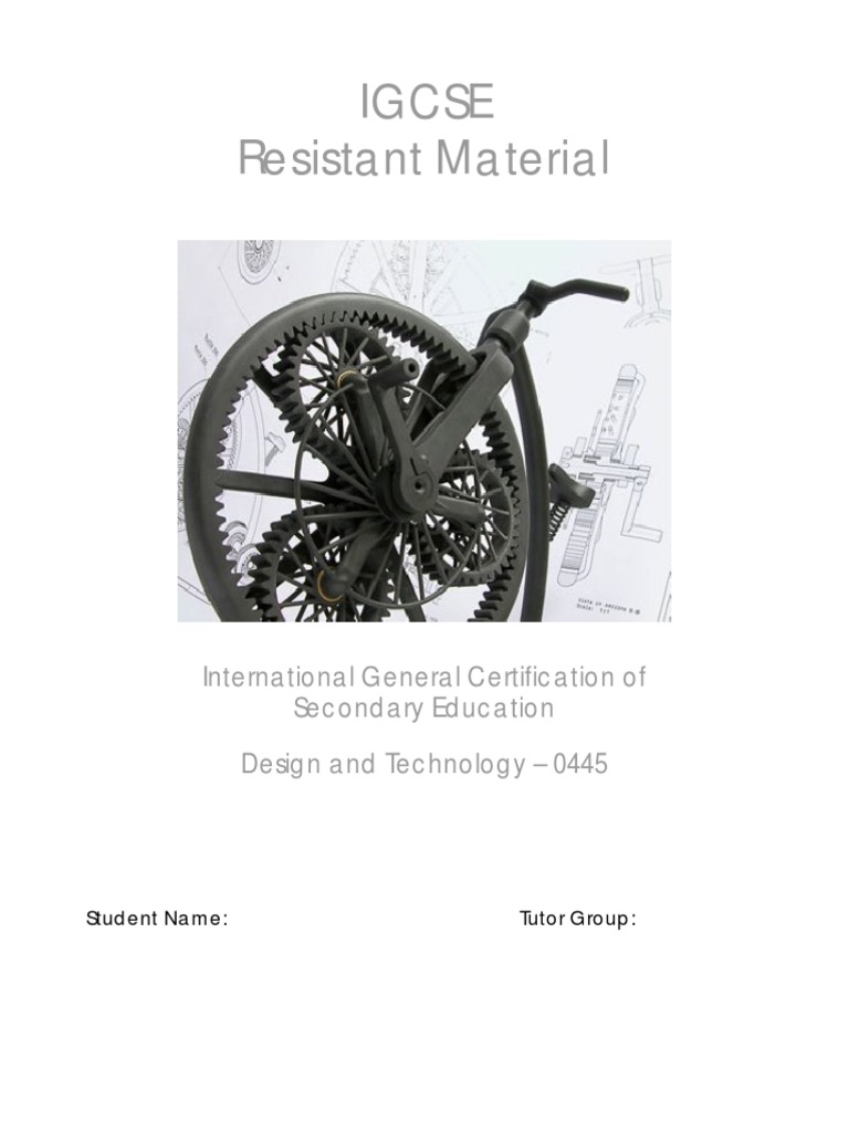 IGCSE Design and Technology Syllabus 0445 | PDF | Wood | Trees