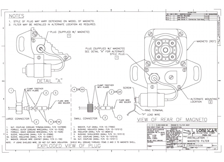Bendix Magneto Filter Install