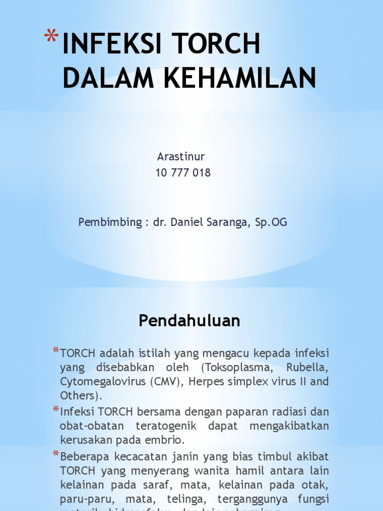 Infeksi Torch Dalam Kehamilan | PDF