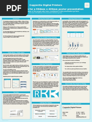 A0 Size Poster Template