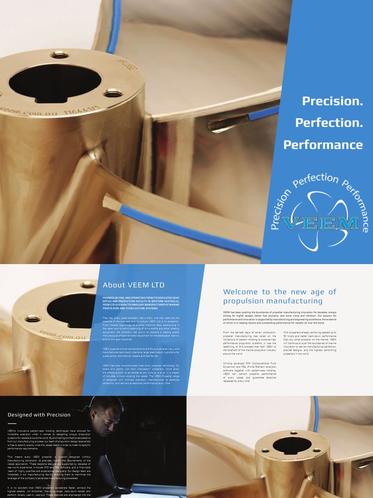 VEEM Propeller Brochure | PDF | Propeller | Marine Propulsion