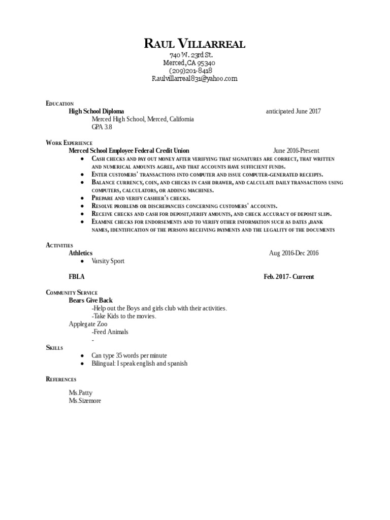 Raul Villarreal Resume: Education & Experience | PDF | Banking | Economies