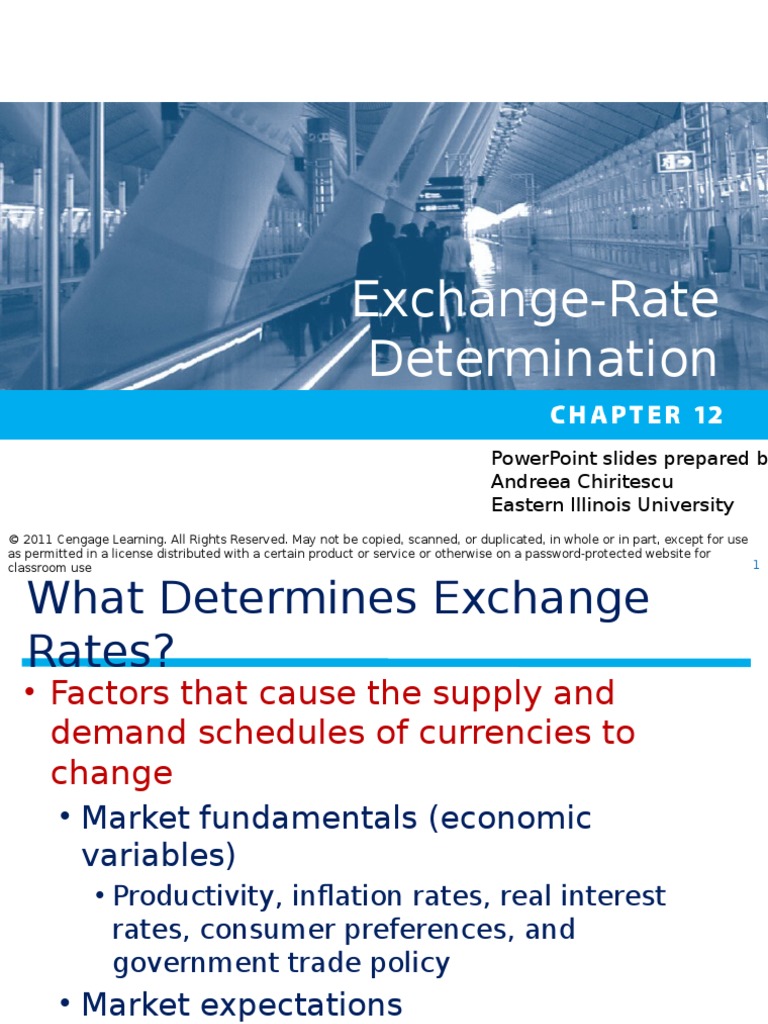 Exchange-Rate Determination: Powerpoint Slides Prepared By: Andreea ...