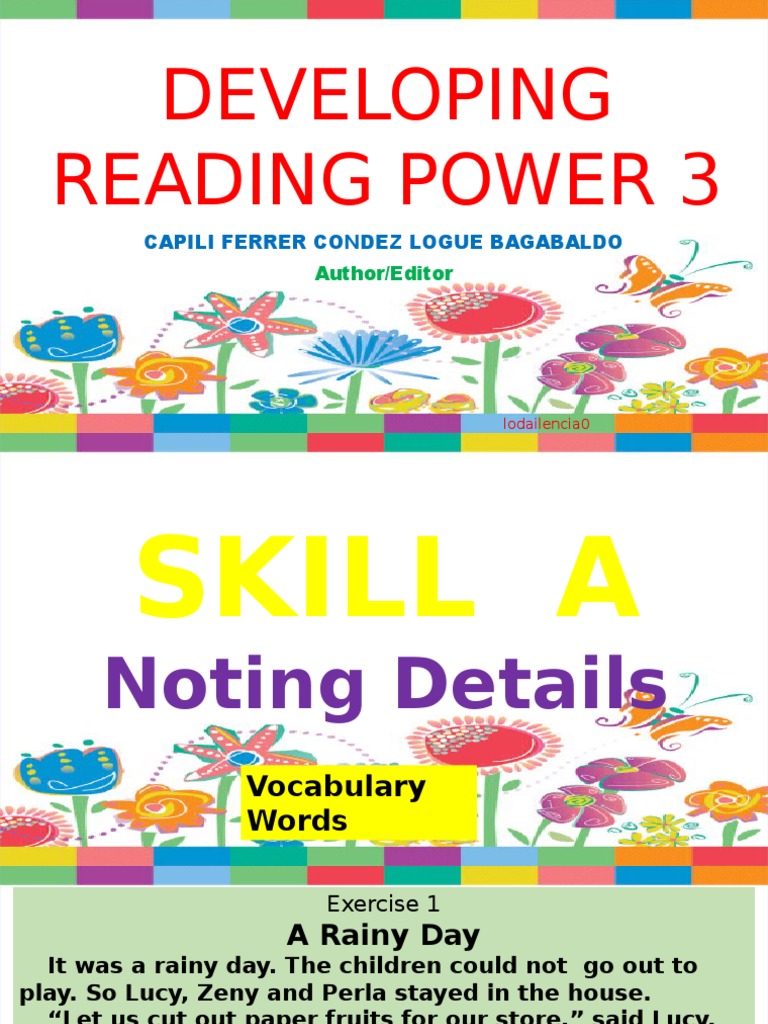 Developing Reading Power 3, Rainy | PDF | Fruit | Edible Fruits