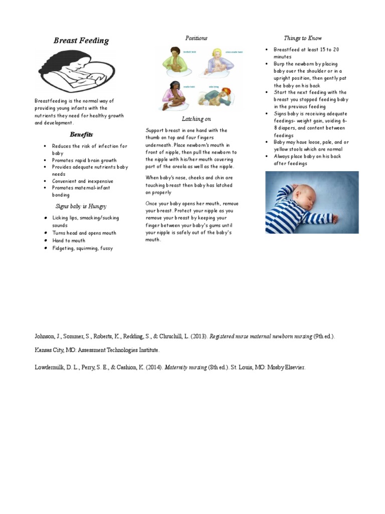 Breast Feeding Teaching Plan | PDF | Breastfeeding | Infants